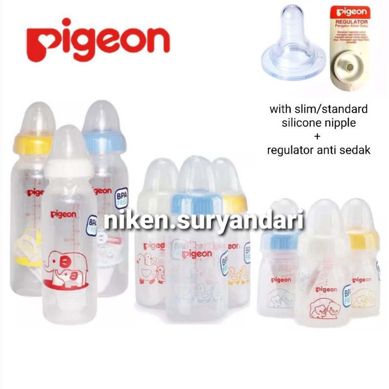 Jual Botol Pigeon Slim / Standard Neck Bottle EKONOMIS 50ml / 120ml / 240ml | Shopee Indonesia