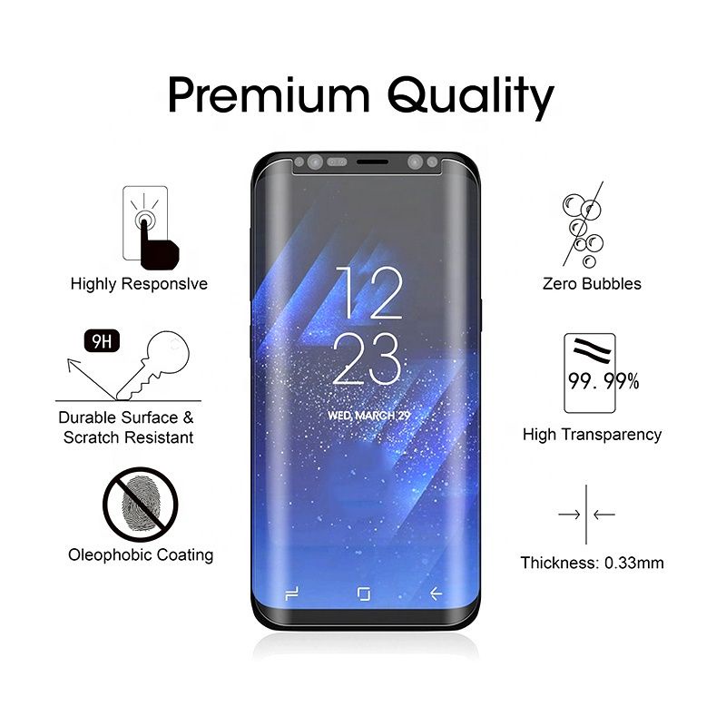 Jual Samsung Note 7 FE 8 9 S6 S7 Edge Tempered Glass 3D Curved UV Full Glue Cover Anti Gores ...