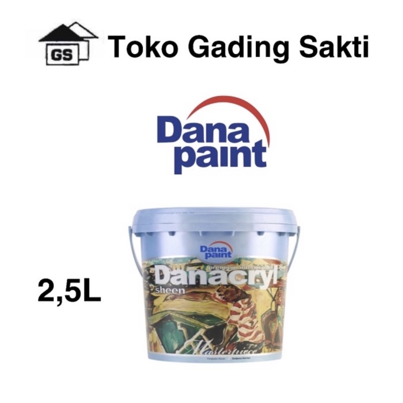 Jual Danacryl Sheen Brilliant White BW Kode 2290 / Cat Tembok Interior ...