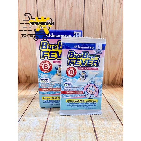 Jual ByeBye Fever BAYI PERSACHET 1 lembar||Kompres Demam Bayi Bye Bye ...