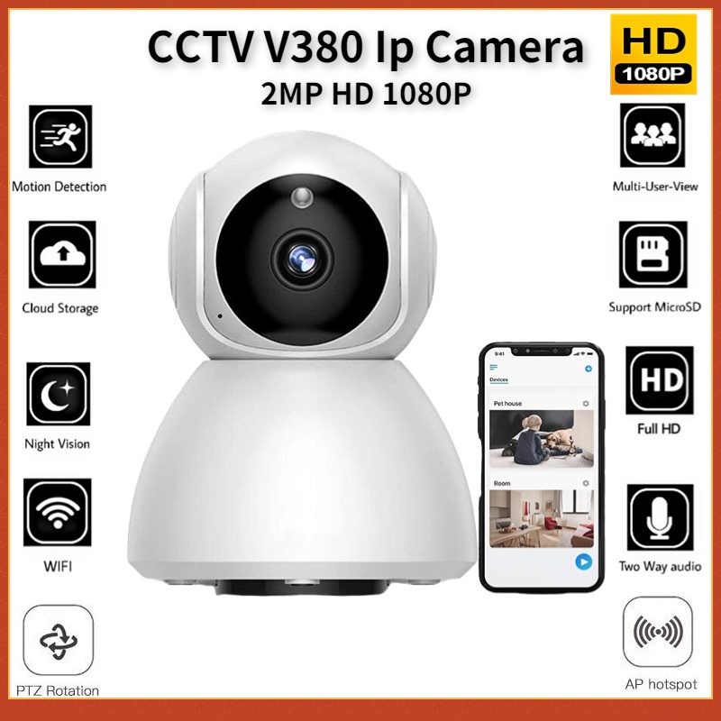 Jual IP Camera Snowman CCTV Mini V380 Pro WIFI Wireless Kamera 2MP HD ...