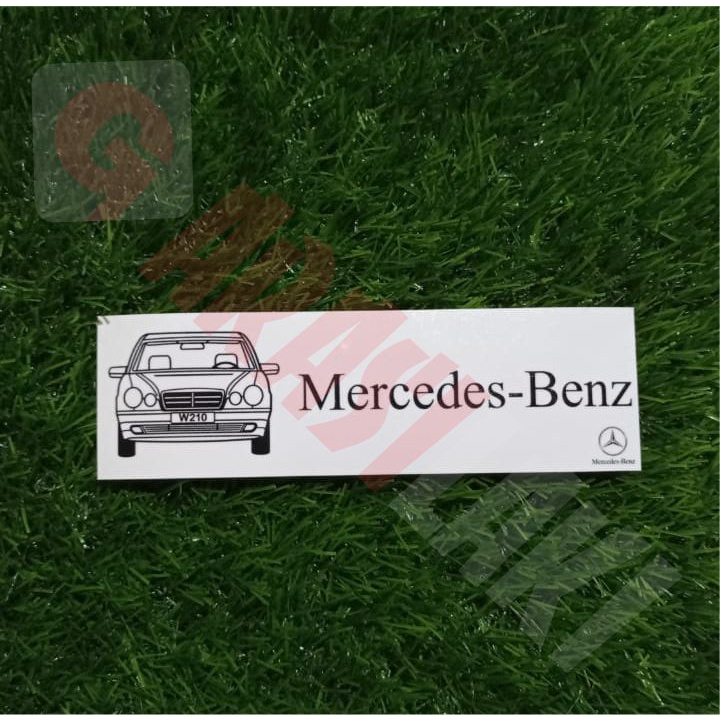 Jual STICKER MERCEDES-BENZ W210 PANJANG TEMPEL DALAM KACA | Shopee ...