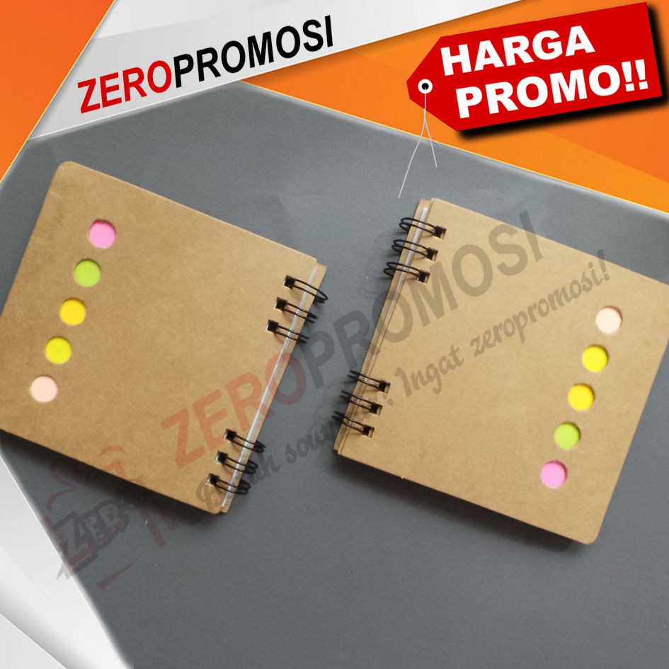 Jual Souvenir Promosi Notebook Mini + Sticky Note (N812) Custom Cetak ...