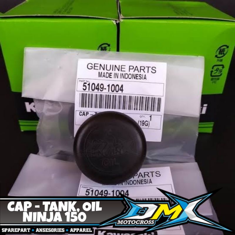 Jual CAP TANK OIL TUTUP TANGKI OLI SAMPING NINJA 150 R SS 51049-1004 | Shopee Indonesia