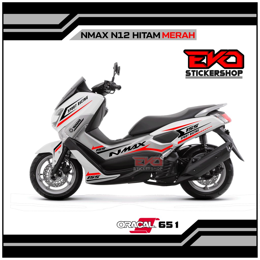 Jual STIKER NMAX PUTIH CUTTING STICKER SPORT RACING | Shopee Indonesia