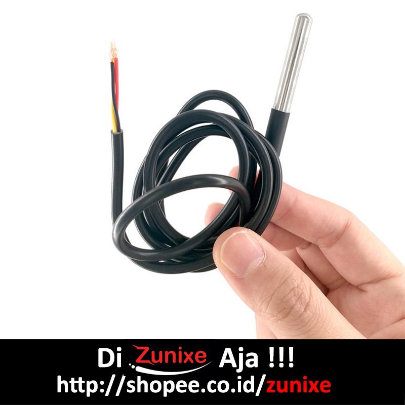 Jual DS18B20 TEMPERATURE SENSOR STAINLESS STEEL WATERPROOF PROBE DS ...