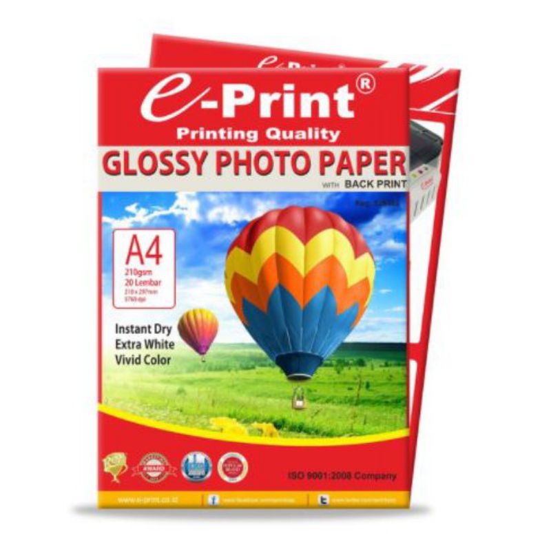 Jual Kertas Photo E-print Glossy Photo Paper 210g / Kertas Foto ...