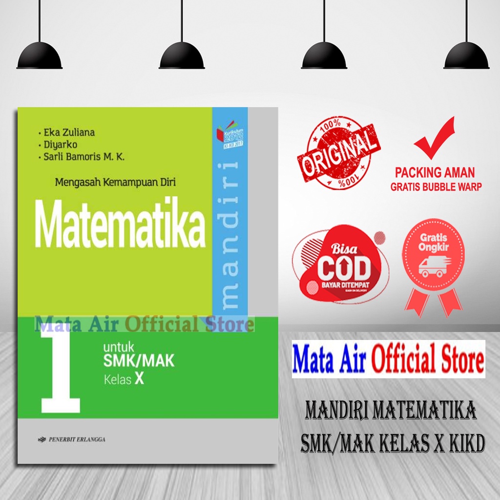 Jual ORIGINAL MANDIRI MATEMATIKA SMK/MAK KELAS 10 11 12 KIKD - EKA ...