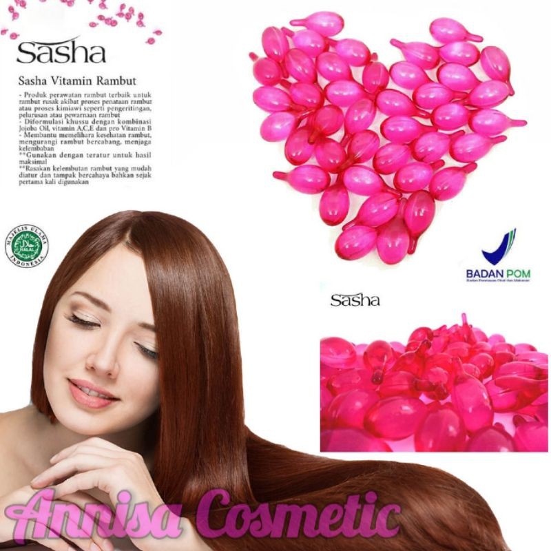 Jual SASHA | Sasha Hair Vitamin | isi: 100pcs | Shopee Indonesia