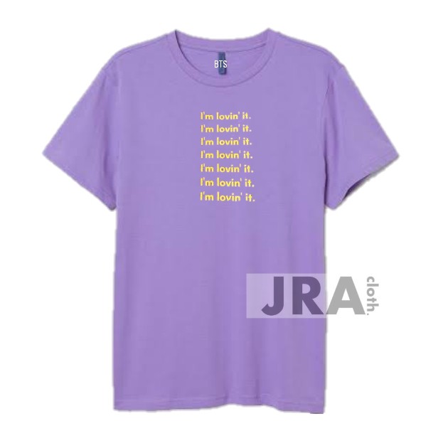 Jual KAOS SHIRT BAJU THE BTS X MCD MCDONALDS MEAL IM LOVIN IT | Shopee ...