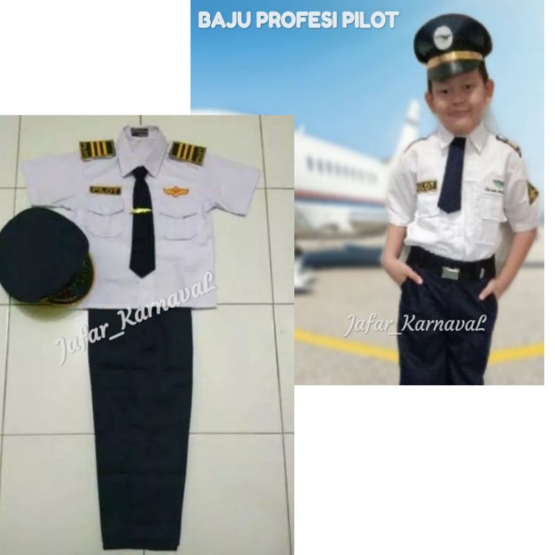 Jual BAJU PILOT ANAK/BAJU PROFESI PILOT PUTRA/BAJU KARNAVAL | Shopee ...