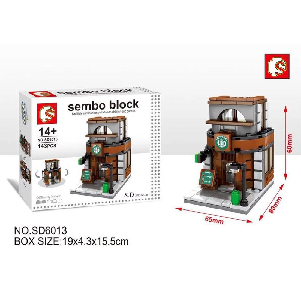 Jual Lego Mini Block Sembo Starbucks Coffee Store SD6013 | Shopee Indonesia