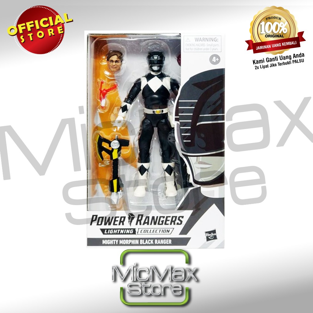 Jual Power Rangers Lightning Collection Mighty Morphin Black Ranger ...