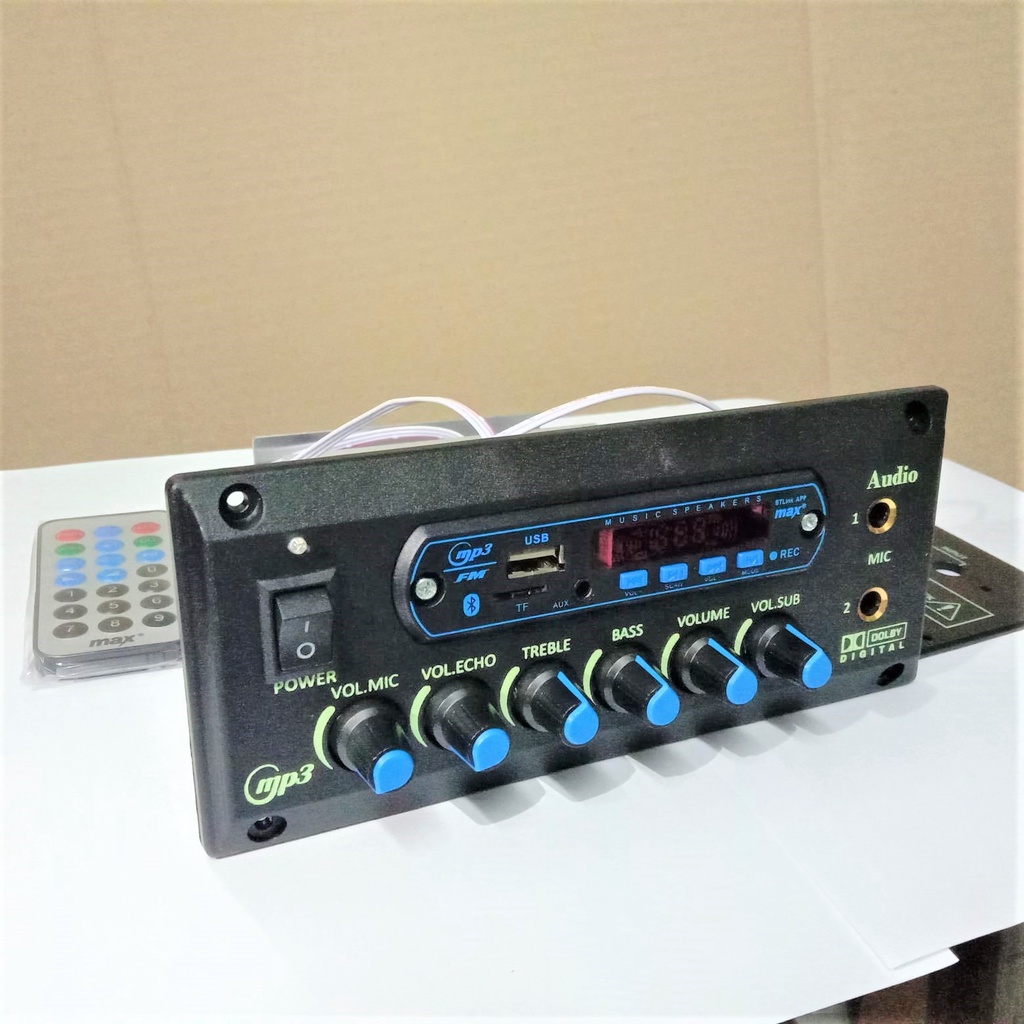 Jual KIT POWER Speaker Aktif ECHO Bluetooth MONO (GT-8812EU-2) Subwoofer AUDIO 150 Watt | Shopee ...