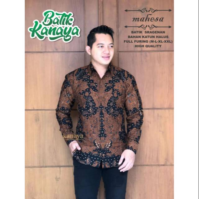 Jual MAHESA Baju Batik Pria Premium Berlapis Furing Bahan Katun Premium | Shopee Indonesia
