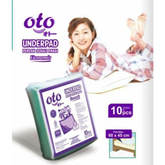 Jual OTO Underpad Perlak Alas pipis / alas kandang Size 60x45cm 1 pack ...