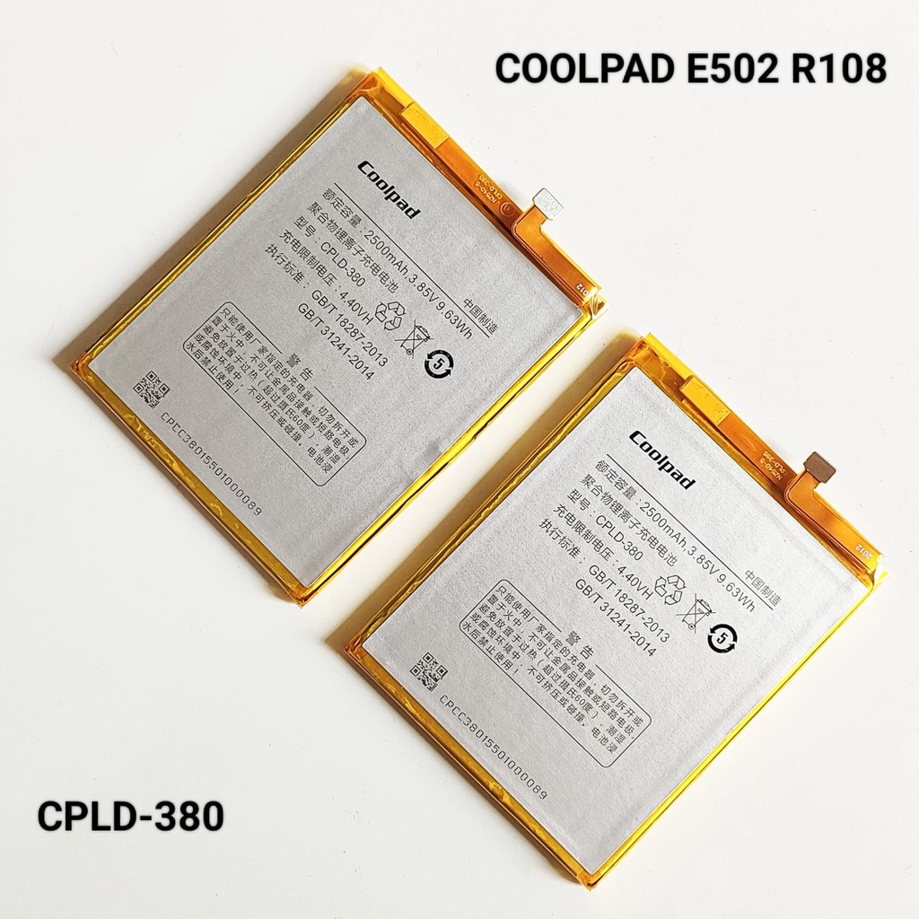 Jual BATTERY BATERAI COOLPAD E502 R108 CPLD-380 CPLD380 | Shopee Indonesia