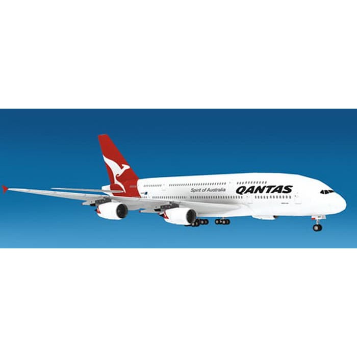 Jual DIY Miniatur Papercraft Pesawat Airbus A380 Qantas Airways ...