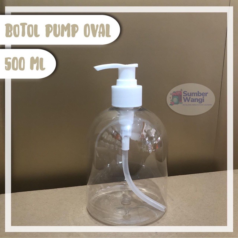 Jual Botol Pump Oval 500 ml | Shopee Indonesia