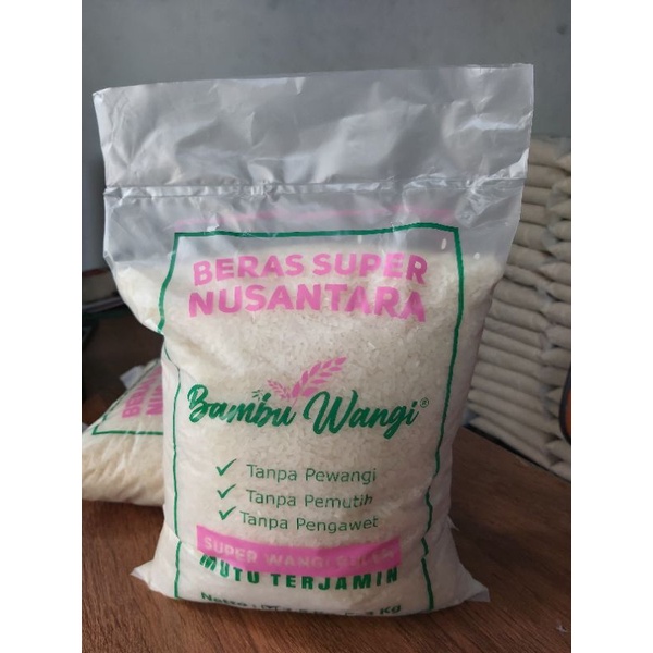 Jual Beras Pandan Wangi Super - Merk Bambu Wangi 2,5 KG | Shopee Indonesia