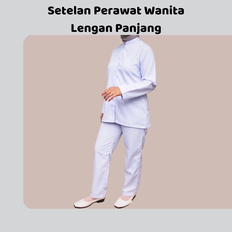 Jual Setelan Baju Perawat Wanita Lengan Panjang | Shopee Indonesia