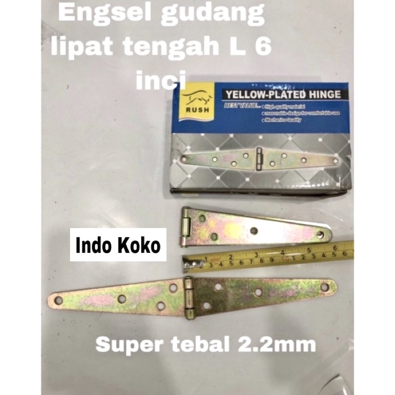 Jual Engsel pintu gerbang L 6 heavy duty Engsel pintu garasi gudang L6 ...