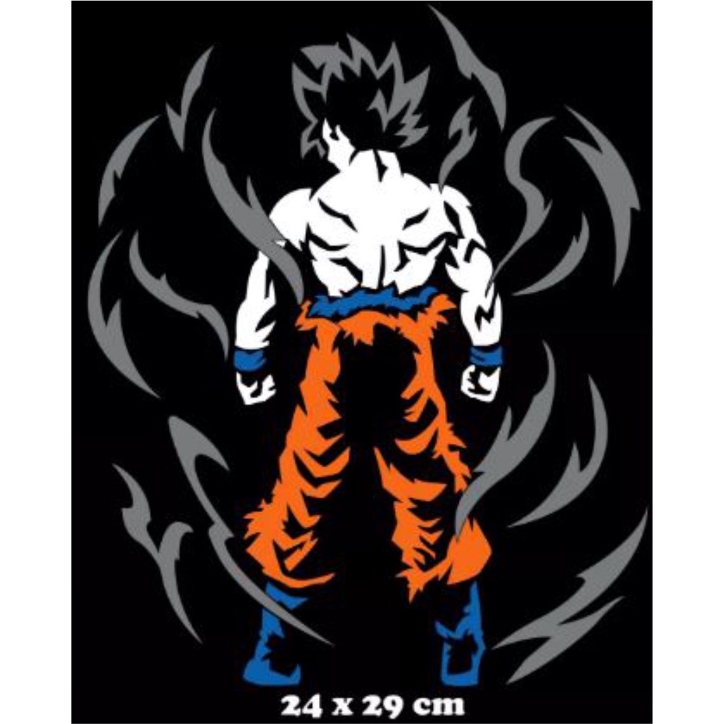 Jual Sticker Stiker Dragon Ball Ultra Instinct Goku Vinyl Decal Anime ...