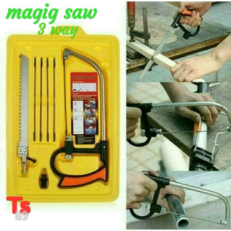 Jual Magic Saw Set Gergaji Serbaguna Multifungsi Set 3 Way / gergaji ...