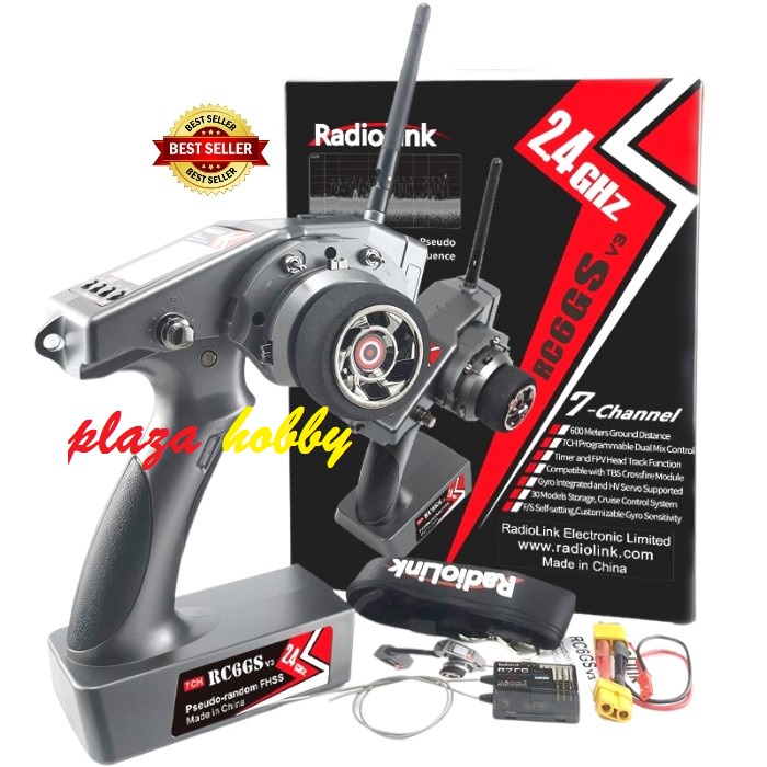 Jual radiolink RC6GS V3 receiver gyro R7FG 7CH transmitter rc car rc ...