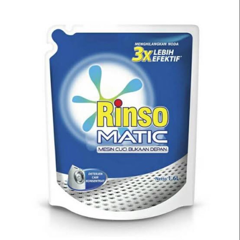Jual RINSO MATIC LIQUID FRONT LOAD PCH 1600ml (ukuran besar) | Shopee ...