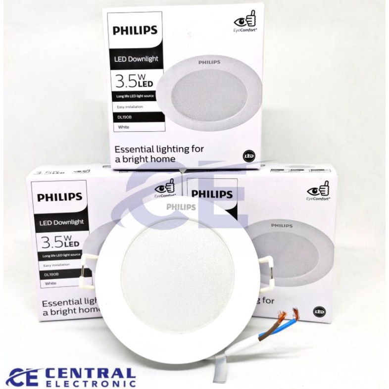 Jual Lampu Led Philips Eridani 3,5w / 3.5 Watt / Panel Eridani DL190B / Downlight Philips ...