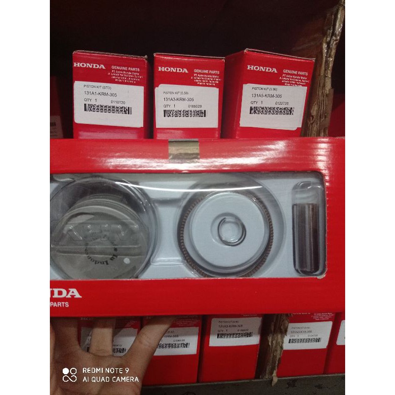Jual 131A1-KRM-305 Piston Kit Seher Ring Pen Megapro Monoshock Verza Vario 150 Over size std 50 ...