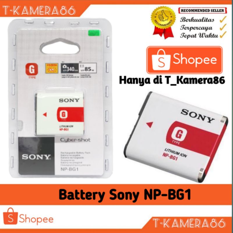 Jual battrey NP-BG1 FOR Sony DSC W30 50 70 35 55 80 90 100 T20 N1 H7 9 W110 120 130 | Shopee ...