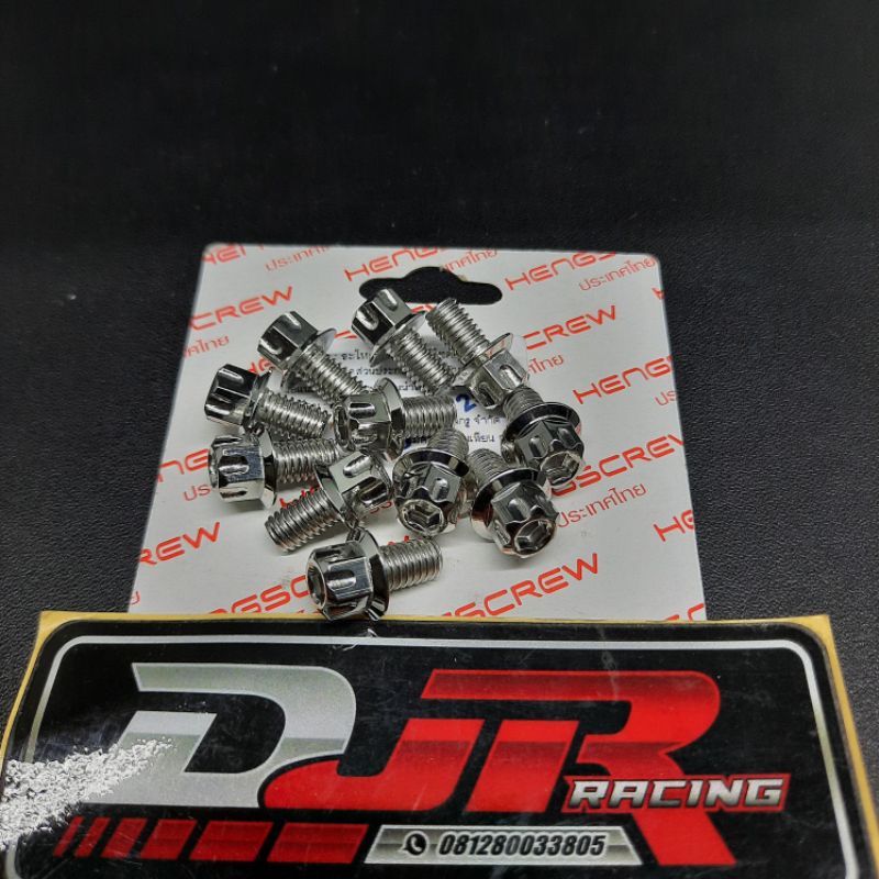 Jual baut probolt stainless 2 kunci 6x10 baut 10 panjang 1 cm heng ...