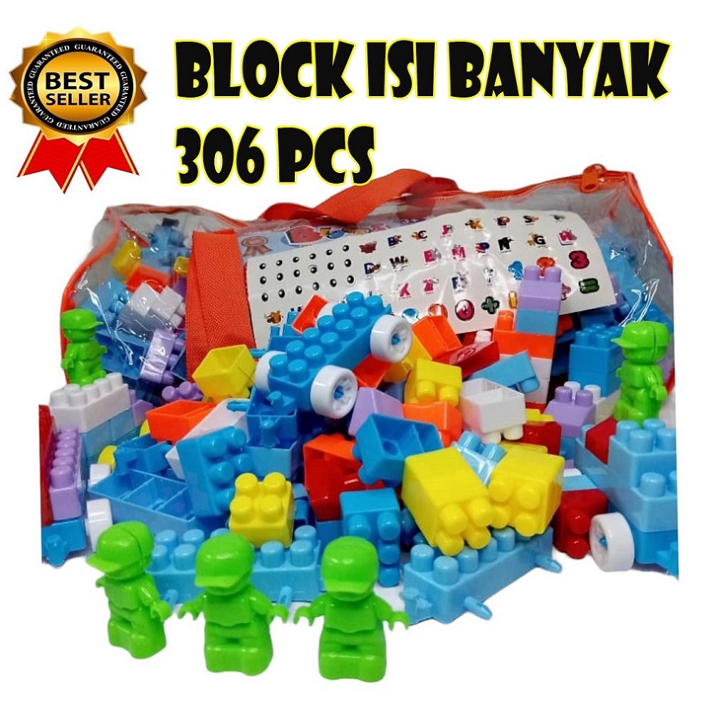 Jual MAINAN EDUKASI BLOCK KREATIF MAINAN BRICK MURAH ISI 306 PCS ...
