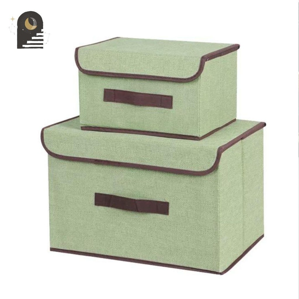 Jual Either.id | Tempat Penyimpanan Baju Pakaian Storage Box 2in1 Kain ...