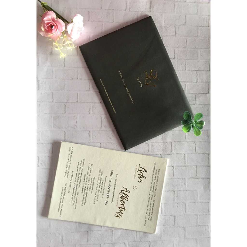 Jual Undangan Pernikahan Hard Cover Landscape | Shopee Indonesia