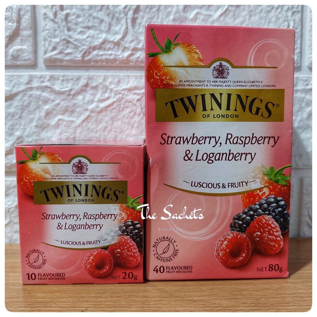 Jual Twinings Strawberry, Raspberry & Loganberry Tea Sachet | Shopee ...