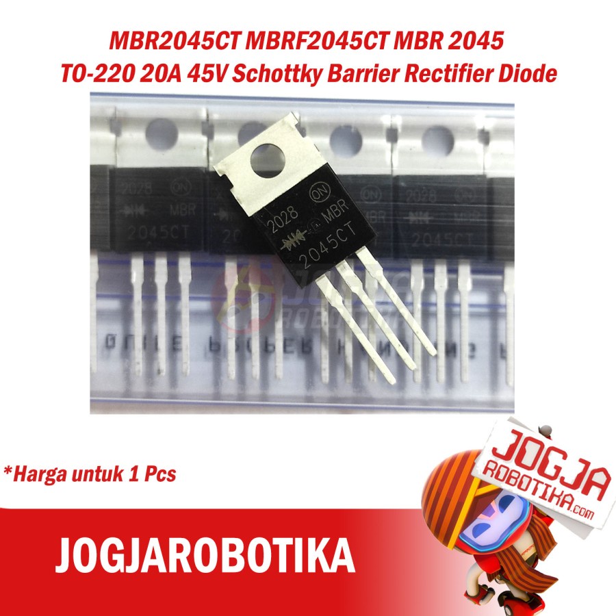 Jual MBR2045CT MBRF2045CT MBR 2045 TO-220 20A 45V Schottky Barrier Rectifier Diode | Shopee ...