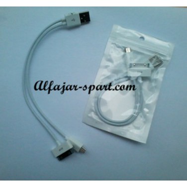 Jual Kabel Powerbank Mini Micro Samsung iPad 2 in 1 ( Tablet and Phone ...