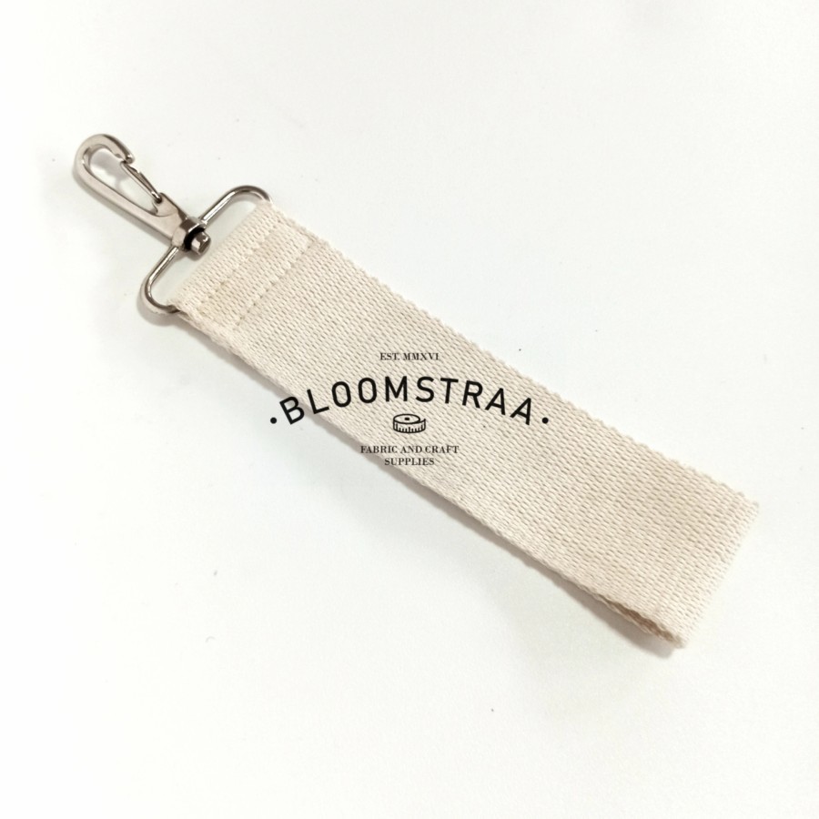 Jual Wristlet Strap Pouch 15cm Katun Cotton Wristlet Handle Tali Pouch ...