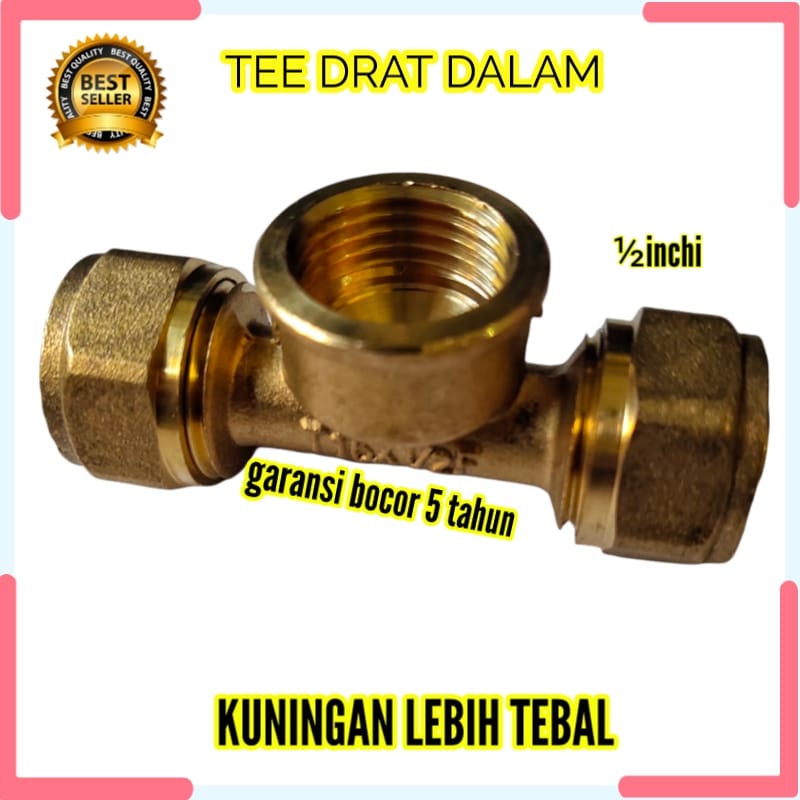 Jual TEE DRAT DALAM AIR PANAS 1/2 IN TEE AIR PANAS NEPEL TEE AIR PANAS NEPEL AIR PANAS SAMBUNGAN ...