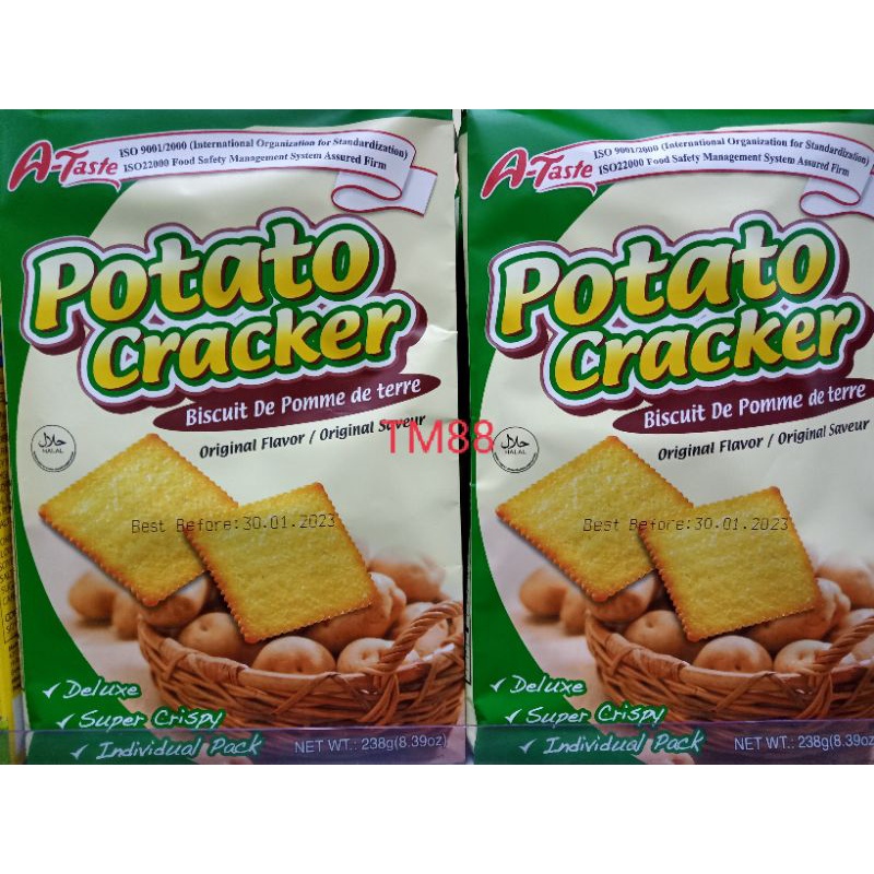 Jual A-TASTE POTATO CRACKER/KREKERS KENTANG RASA ORIGINAL | Shopee ...