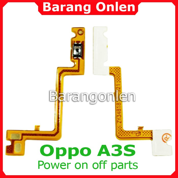 Jual Oppo A3S CPH1803 flexible switch power on off tombol fleksibel | Shopee Indonesia