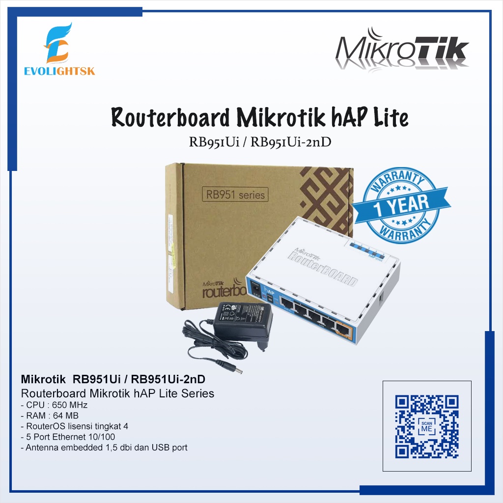 Jual Routerboard Mikrotik HAP RB951Ui / RB951Ui-2nD / RB951 | Shopee ...