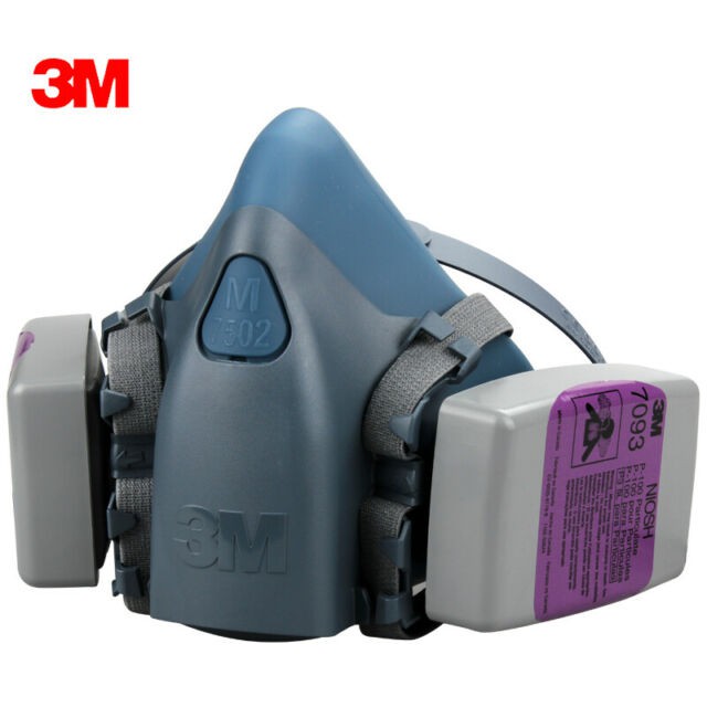 Jual Masker 3M 7502 Half Face Dual Respirator + 3M 7093 (P100) Set ...
