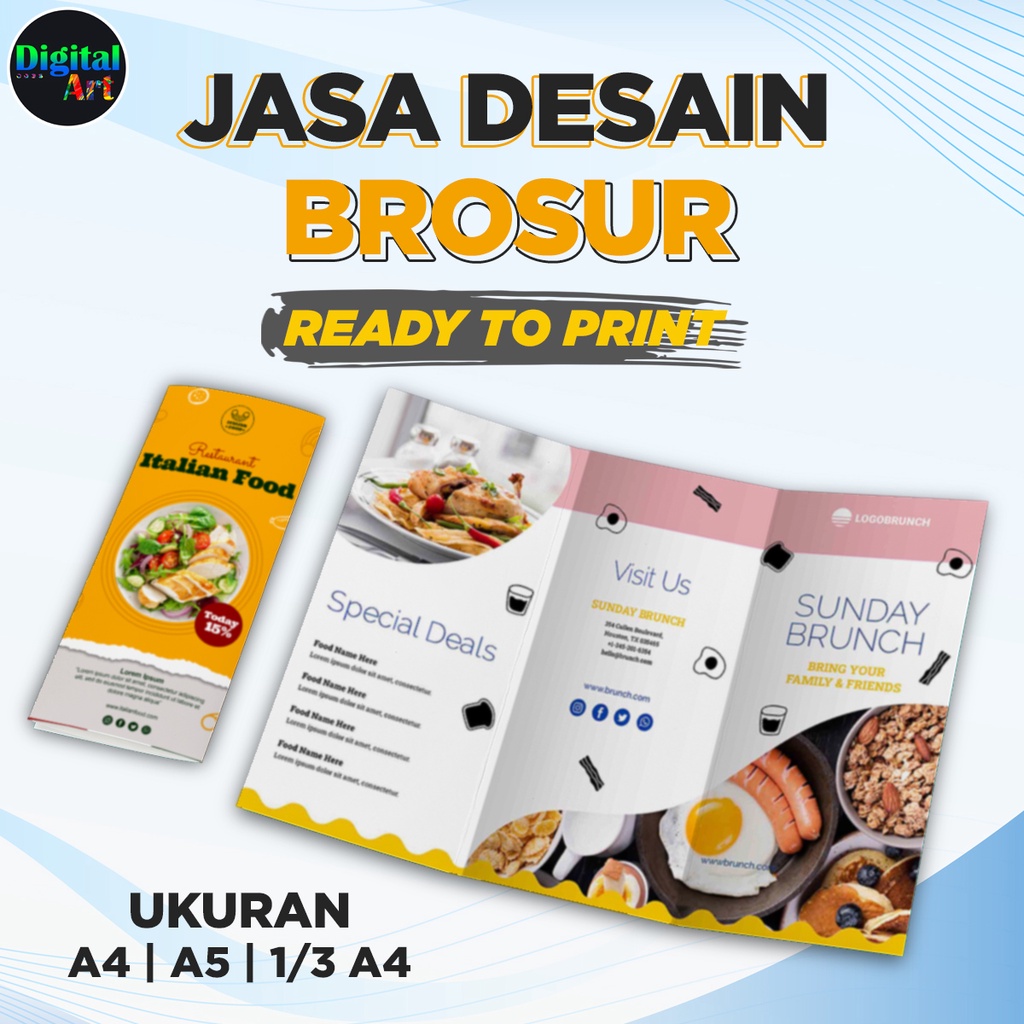 Jual Jasa desain brosur murah /Pamflet/Leaflet/Flyer | Shopee Indonesia