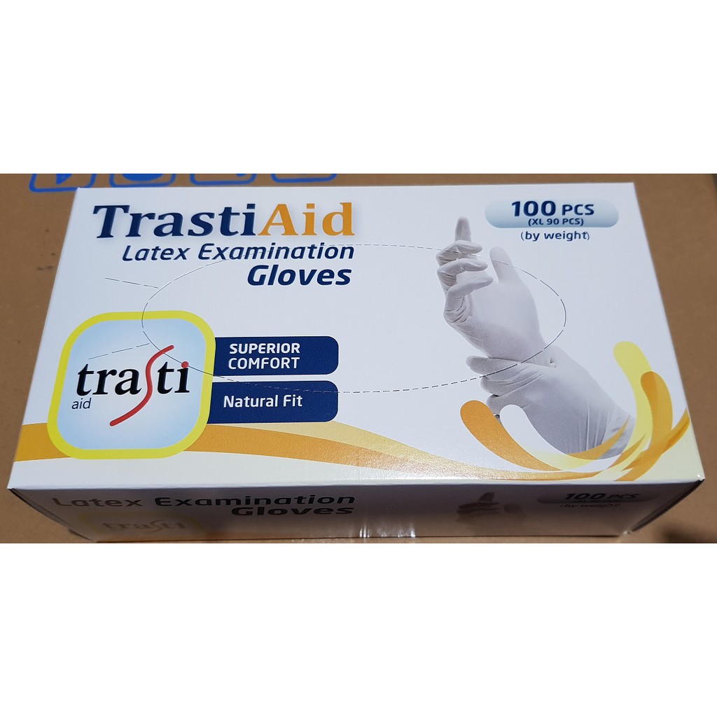 Jual Sarung tangan karet Latex Trasti | Shopee Indonesia