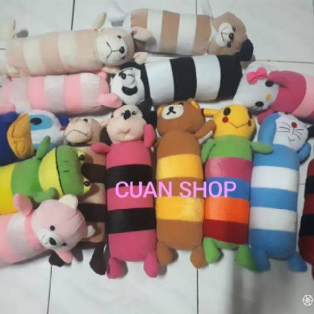 Jual Boneka guling karakter baby animal mini lucu empuk lembut murah ...