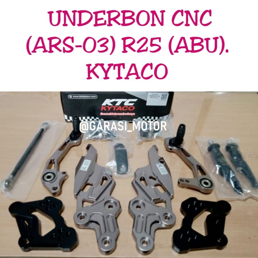 Jual footstep underbon yamaha r25 mt25 ktc kytaco racing | Shopee Indonesia